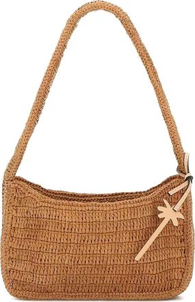 Manebì sac porté épaule en raphia - Marron