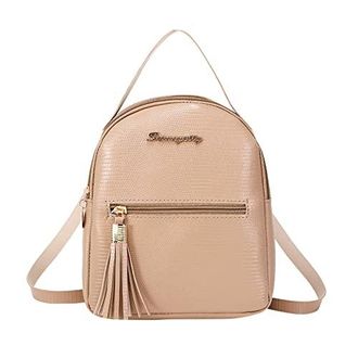 Generic Sac &agrave; dos pour ordinateur portable pour femme - D&eacute;coration &agrave; pompons - Pratique - Grande capacit&eacute; - Fermeture &eacute;clair - Sac &agrave; dos en maille pour adulte