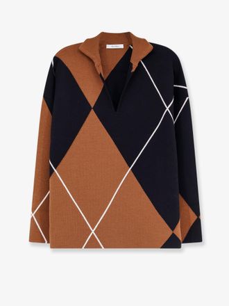 Max Mara Mxmsala argyle pattern virgin wool sweater - MAX MARA - gender_Woman