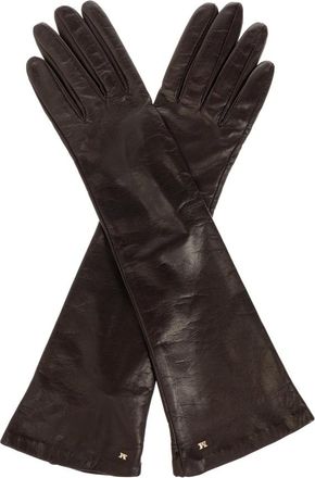 Max Mara Afidee Lederhandschuhe - - Accessories - Damen - Braun - 8 IN