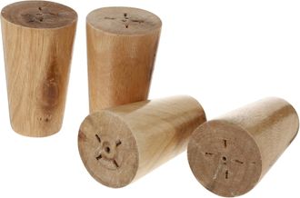 Angoily 4stücke Teiliges Hartholz Möbelbeine Weiß Massivholz Füße Für Sofa Schrank Tisch Tv-möbel Erhöhte Stabilität Und Bodenschutz Für Wohnzimmer Möbel