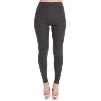 Dolce & Gabbana Luxuri&ouml;se hoch taillierte Kaschmir-Strumpfhose - - Trousers - Damen - Grau - 2XS