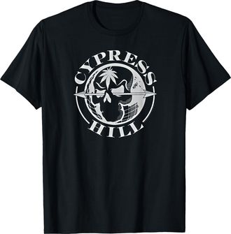 Cypress Hill Offizielles T-Shirt, Schwarz, Unisex, Kurzarm, S, Klassische Passform, A-Line, 100% Baumwolle, Doppelt genähter Saum, Stickerei, Klassisch, Alle Jahre