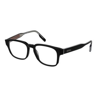 Ermenegildo Zegna Homme, Accessoires, Noir, Taille: ONE Size Montures Optiques Homme Noires Style Rectangle
