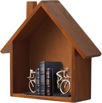 Generico 1 x geformtes Wandregal f&uuml;r Haus - Wandregal aus Holz, niedlich, dekorativ, f&uuml;r die Aufbewahrung und Organisation