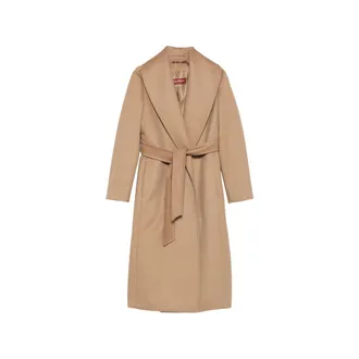 Max Mara Belted Shawl-collar Coat