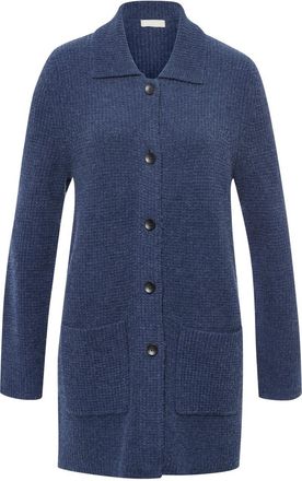Peter Hahn Long-Strickjacke Peter Hahn blau