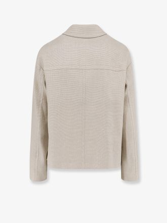 Max Mara Womens Jacket Smmdattero Linen And Cotton Beige