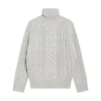 Toteme Zopfstrick-Rollkragenpullover - - Knitwear - Damen - Beige - S