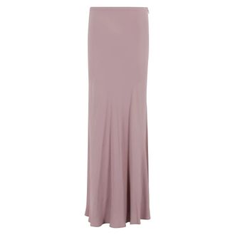 Federica Tosi Rosa Crepe de Chine A-Linie Rock - - Skirts - Damen - Rosa - S