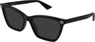 Gucci GG Cat-Eye Sonnenbrille - - Accessories - unisex - Schwarzk - 56 MM