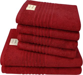 Dyckhoff 6-TLG Premium Bio Frottier Handtuch Set Nature, 4 Handt&uuml;cher (50x100cm) 2 Duscht&uuml;cher (70x140cm), GOTS Zertifiziert, Amarena