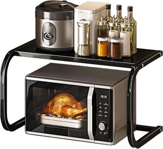 Generic Support for Micro-Ondes, &eacute;tag&egrave;re en Acier au Carbone for Plan de Travail, Grille de Four, Support for Four &eacute;lectrique, Double Support en Acier Inoxyda