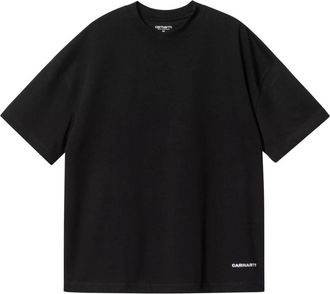 Carhartt Work in Progress S/S Link Script T-Shirt - - Tops - Herren - Schwarzk - M