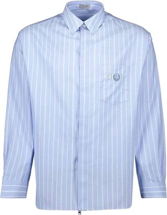 Dior Homme, Chemises, Bleu, Taille: XL Camicia