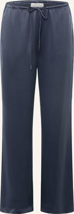 Juvia Marlenehose Florens Aus Satin blau