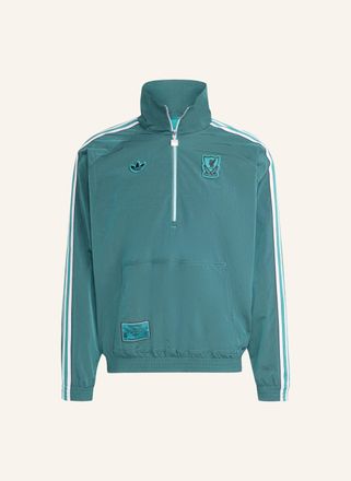 adidas Originals Adidas Originals Fc Liverpool Terrace Icons Jacke Mit Reissverschluss Bis Zur Brust gruen