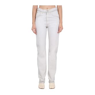 Maison Margiela Straight Leg Denim Jeans - - Jeans - Damen - Wei&szlig; - W30