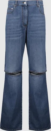 J.W.Anderson Jean Cut Out Knee Bootcut Bleu