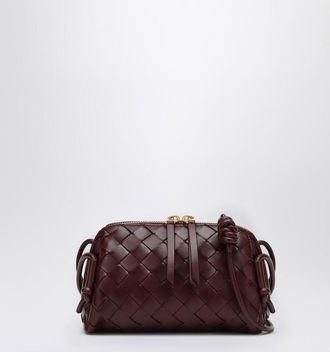 Bottega Veneta Plaited Concert clutch bag in Barolo colour