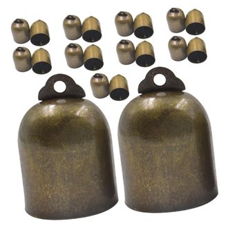 OSALADI 20stücke Handgefertigte Messingglocken Vintage-kupferglocken Kleine Glockenornamente Dekorative Hängeglocken Für Windspiele Metallglocken Für DIY-proj