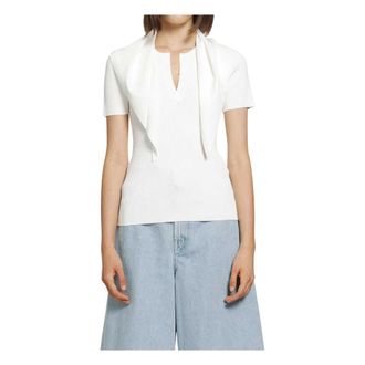 Max Mara Damen, Strickwaren, Wei&szlig;, SGr&ouml;&szlig;e