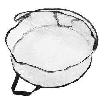 Cabilock 2st&uuml;cke Runde Aufbewahrungstasche F&uuml;r Weihnachtskr&auml;nze Transparente Kranzschutztasche Aus Hochwertigem F&uuml;r Kr&auml;nze Wiederverwendbar F&uuml;r Festliche Dekor