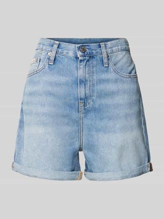 Calvin Klein Jeans Relaxed Fit Jeansshorts mit Label-Detail Modell MOM
