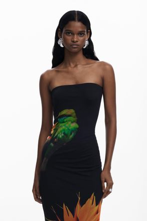 Desigual Swim_COLIBR&Iacute; Strapless, 2000 Black, XS