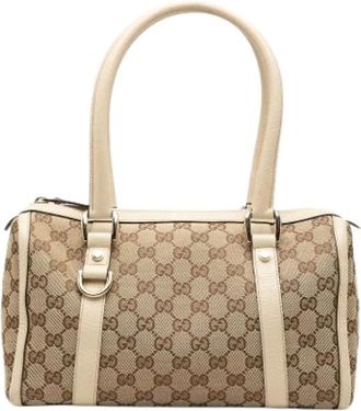 Gucci Sac Boston Pre-owned - Femme - Pre-owned - Beige - Taille: ONE Size