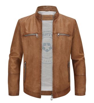 Milestone Lederjacke MSBurling aus feiner Nubuk Lammleder-Qualit&auml;t