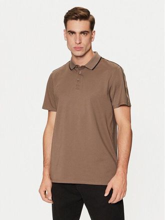 Guess Poloshirt M4YP40 KARS0 Braun Regular Fit