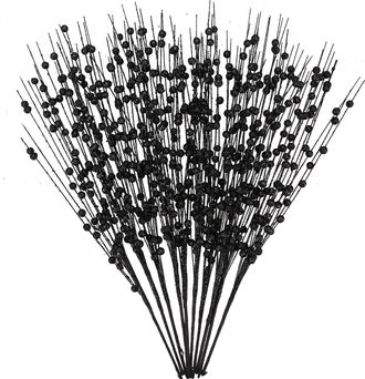 Green Time K&uuml;nstliche Glitzerstiele mit Beerenstiel, 40 cm, dekorative Glitzerst&auml;bchen f&uuml;r Weihnachtsbaum, DIY-Kranz, Basteln, Geschenk, Kamin, Urlaub, Heimdekor