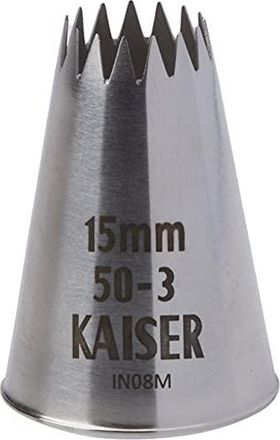 Original Kaiser Original Kaiser Kronentülle 15 mm, Spritztülle, Edelstahl rostfrei, falz- und randfrei