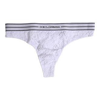 Dolce & Gabbana Floral Lace Bottom Panty - - Underwear - Damen - Wei&szlig; - XL