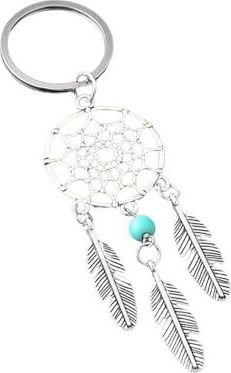 Generico Pendentif attrape-r&ecirc;ves - Anneau pendentif de voiture, porte-cl&eacute;s attrape-r&ecirc;ves | Mini porte-cl&eacute;s en plumes, attrape-r&ecirc;ves, porte-cl&eacute;s, d&eacute;coration de 