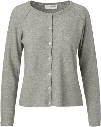 Rosemunde Strickjacke Laica cardigan mit Wolle und Kaschmir mit Rundhalsausschnitt, Woll-Kaschmir-Mix