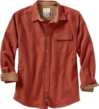 Legendary Whitetails Buck Camp Flannel Shirt Chemise à Bouton Bas, Bruyère de Bois de Grange, L Homme