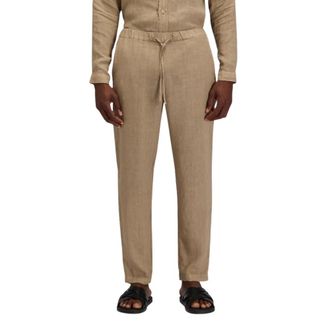 Sundek Leinenhose mit elastischem Bund - - Trousers - Herren - Beige - XL