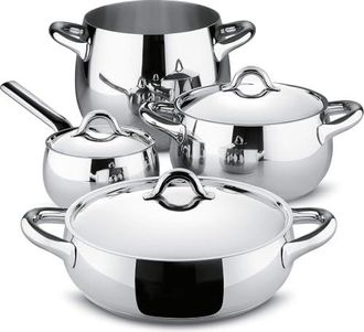 Alessi SG100S7 Mami Set de Casseroles Acier Inoxydable 38 x 46 x 40 cm