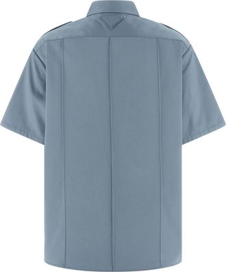 Prada Cotton Workwear Shirt - Blue