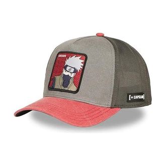 Capslab Casquette Trucker unisexe multicolore | Design original | Casquette Naruto Kakashi Hatake NS5 KAK | Style camionneur avec maille et fermeture Snapback
