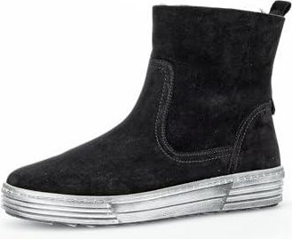Gabor Bottines classiques pour femme, meilleur ajustement, peau dagneau, doublure chaude, Noir 17., 39 EU