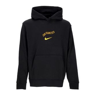 Nike NBA City Edition Club Fleece Hoodie - - Sport - Herren - Schwarzk - XS
