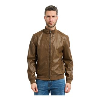 Yes-Zee YES Zee, Homme, Vestes, Brun, Taille: 2XL Veste en Similicuir