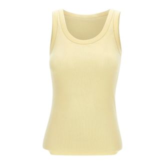 Fabiana Filippi D&eacute;bardeur en jersey - Femme - Tops - Jaune - Taille: 36 FR