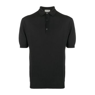 John Smedley Homme, Tops, Noir, Taille: M Adrian Polo