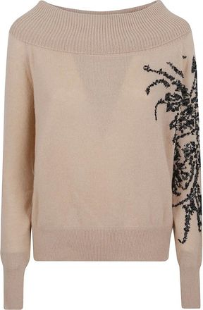 Ermanno Scervino Damen, Strickwaren, Beige, SGröße