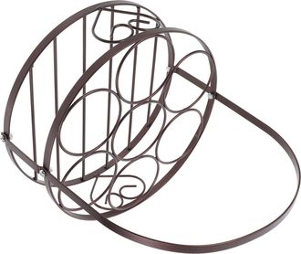 NUOBESTY Tragbarer Bierkorb aus Metall f&uuml;r 7 Flaschen mit Griff Outdoor Bierflaschenhalter f&uuml;r Picknick und Party