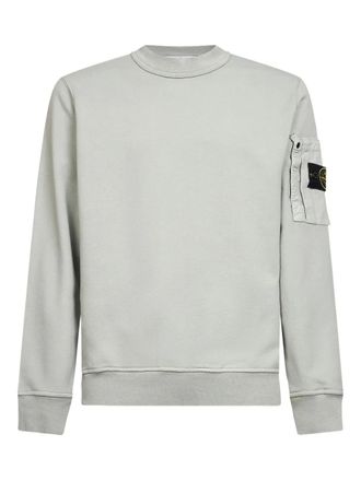 Stone Island sweat &agrave; poche plaqu&eacute;e - Vert